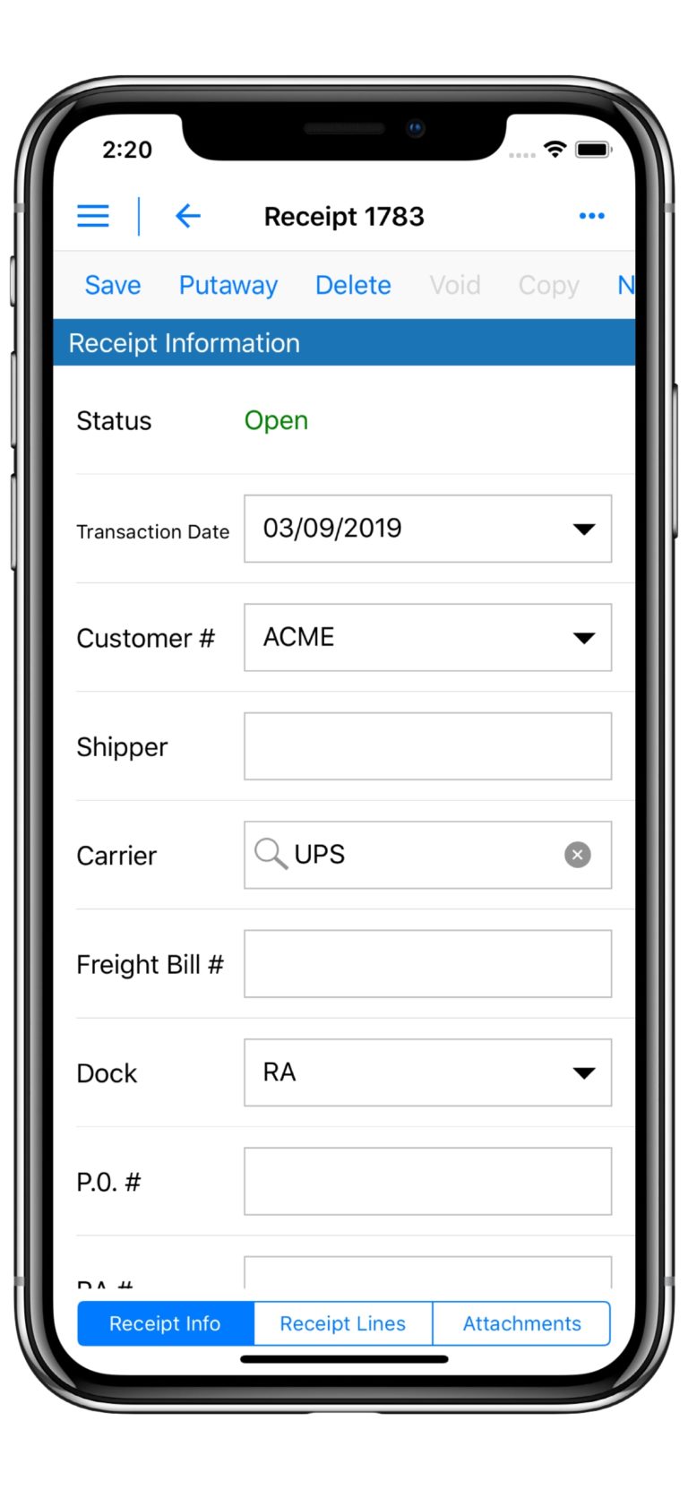 Velocity WMS iOS | Velocity WMS